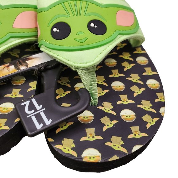 Star Wars | Shoes | Star Wars The Mandalorian Baby Yoda Flip Flops Baby ...